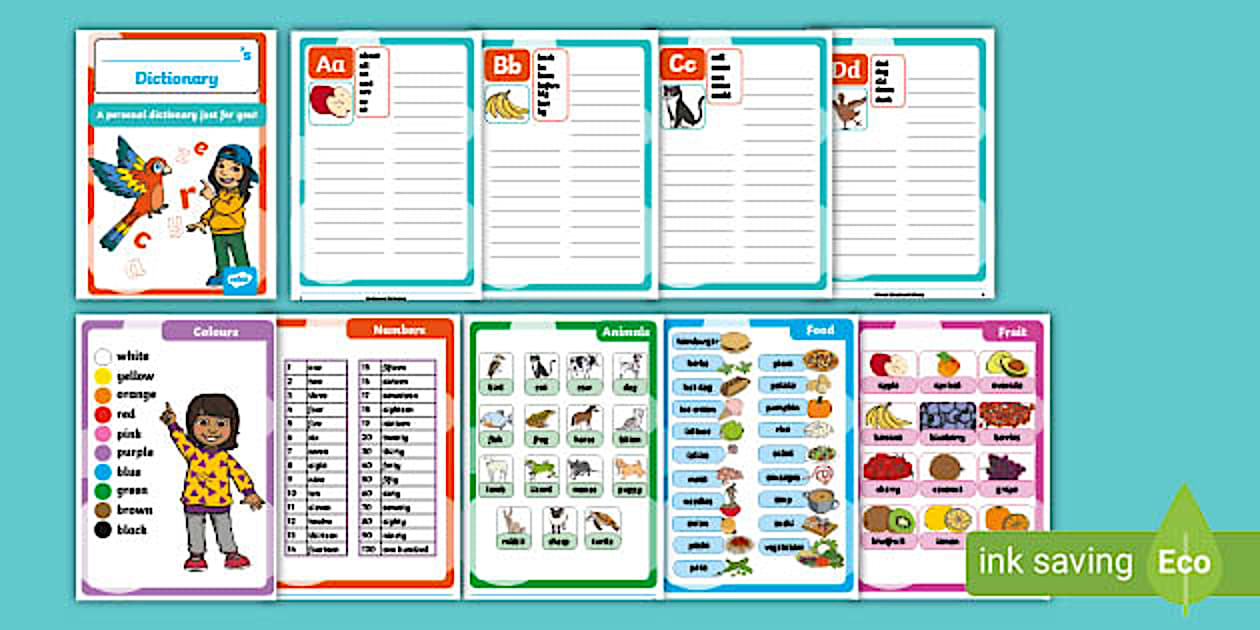 My Personal Dictionary | Template for Vocabulary Words