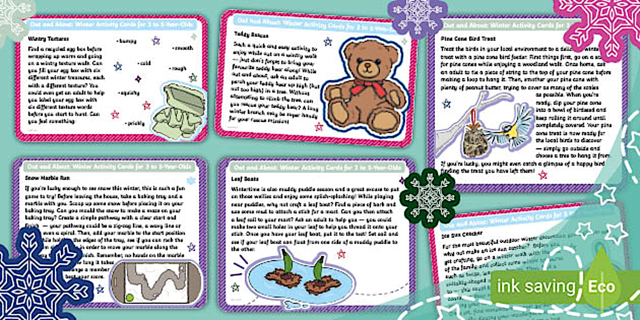 Out and About: Winter Activity Cards for 3 to 5-Year-Olds