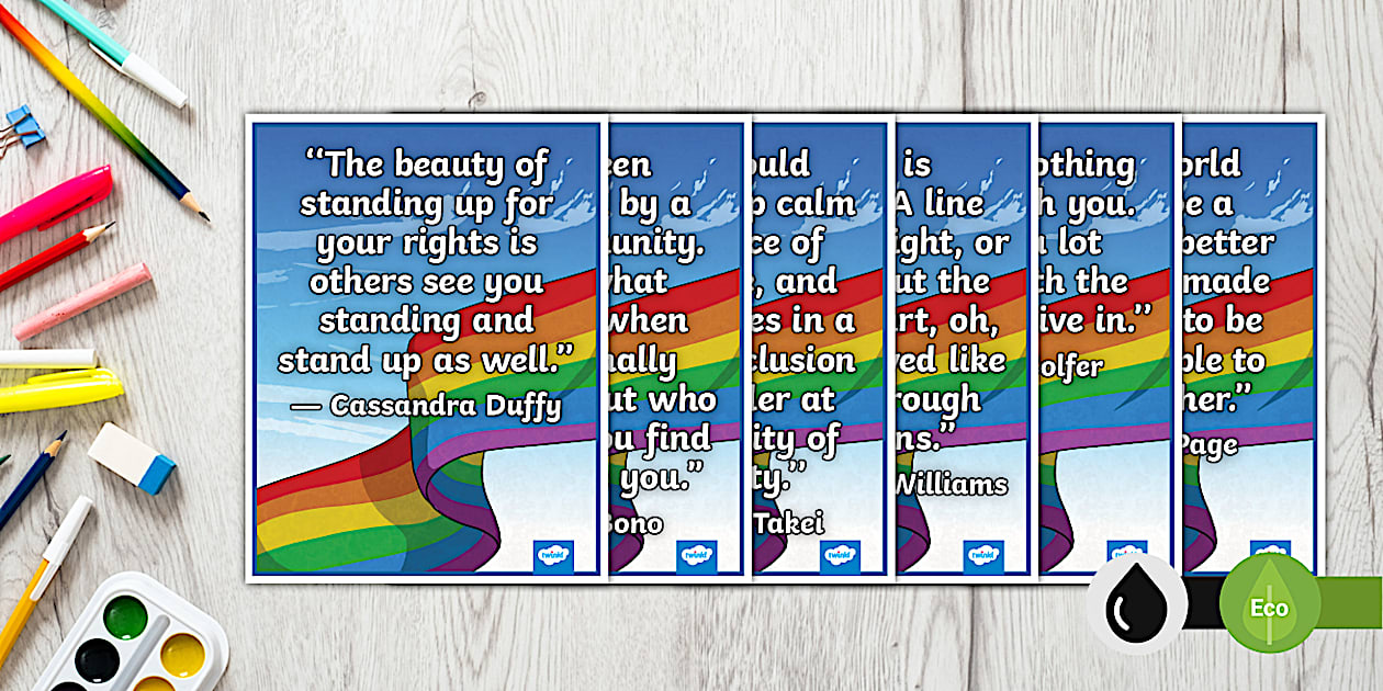 Pride Month Quote Posters (teacher made) - Twinkl