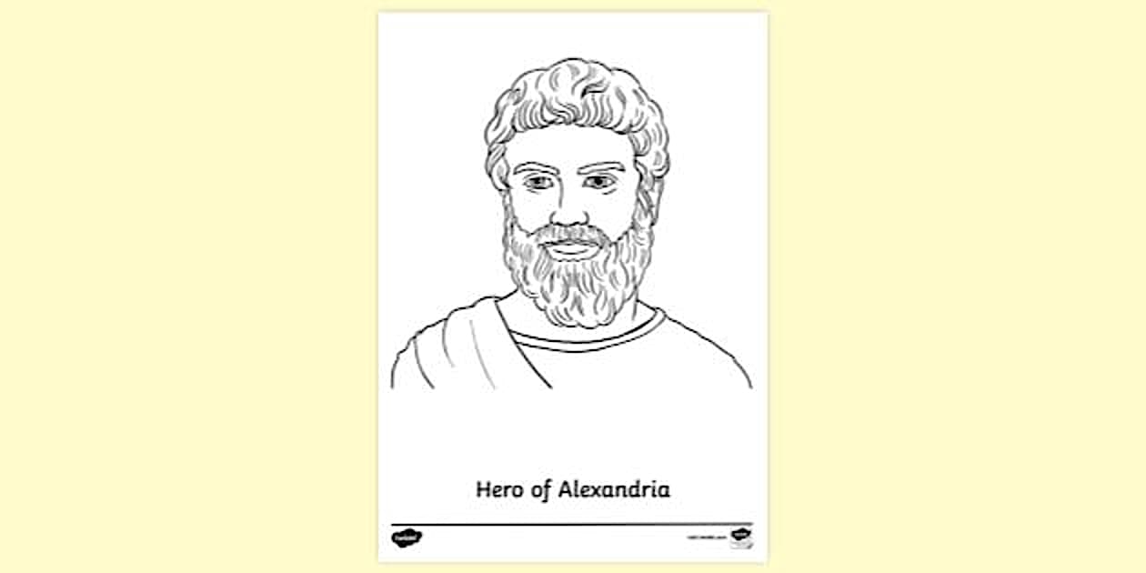Hero of Alexandria Colouring Sheet | Colouring Sheets