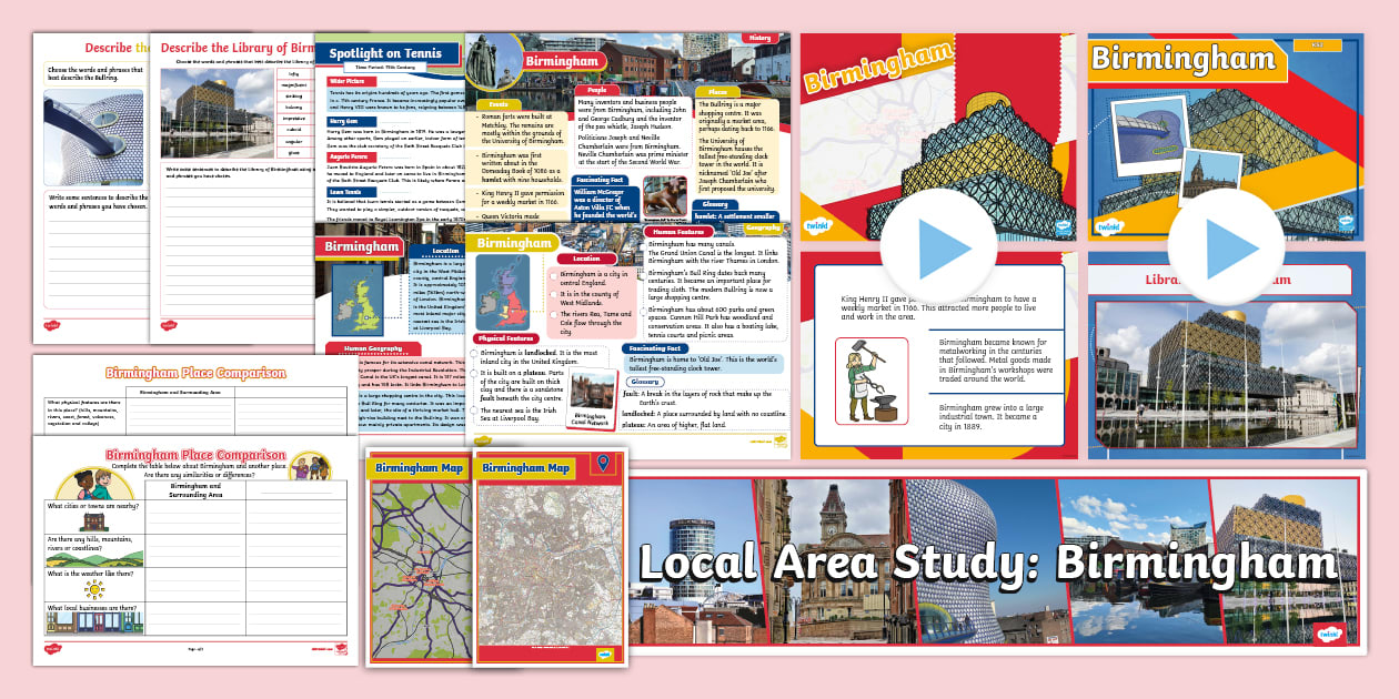 Birmingham Local Area Study Teaching Pack (teacher made)