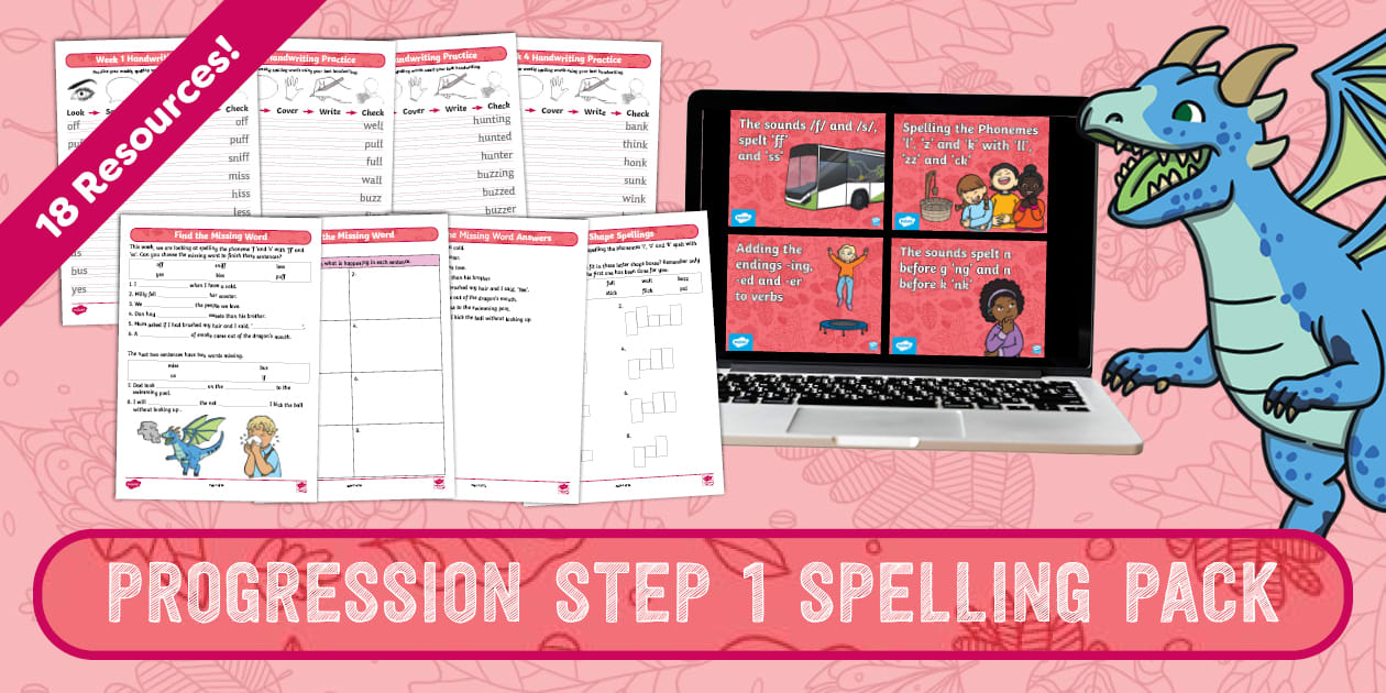 Progression Step 1 Spelling Pack