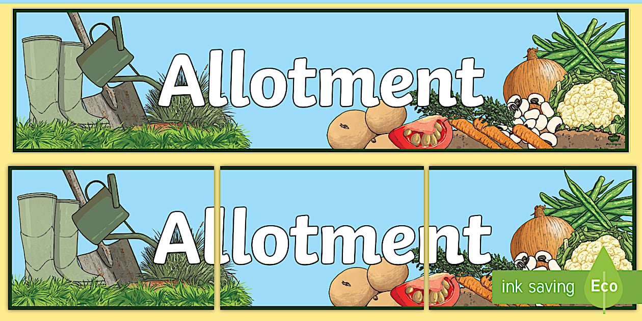 Allotment-Themed Banner (teacher made) - Twinkl
