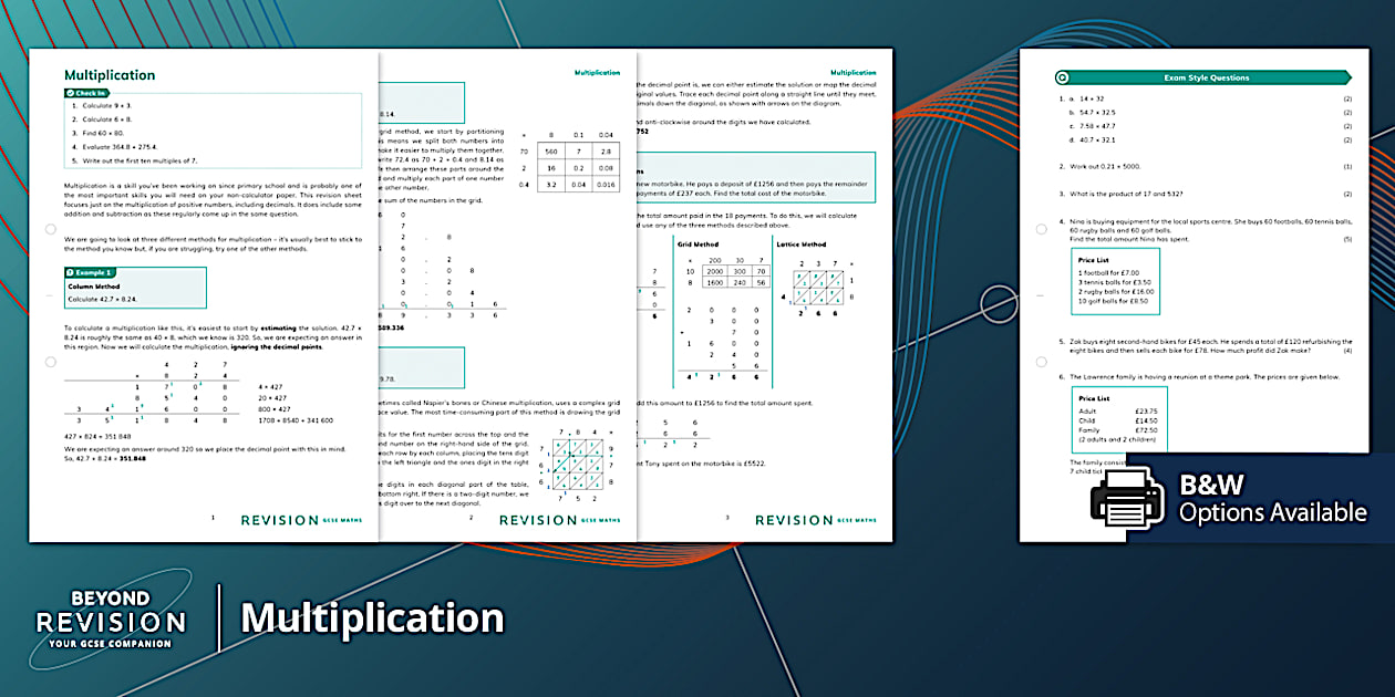 👉 GCSE Multiplication Revision Guide | Beyond Maths