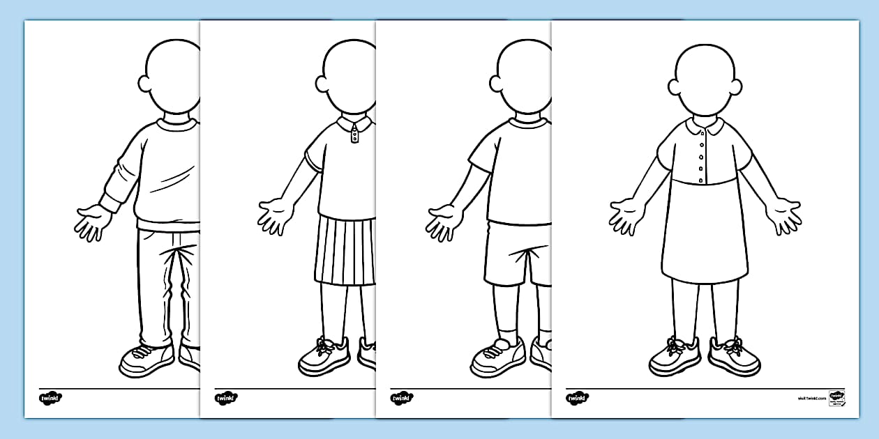 What Will I Wear to School? Coloring Sheets (Teacher-Made)