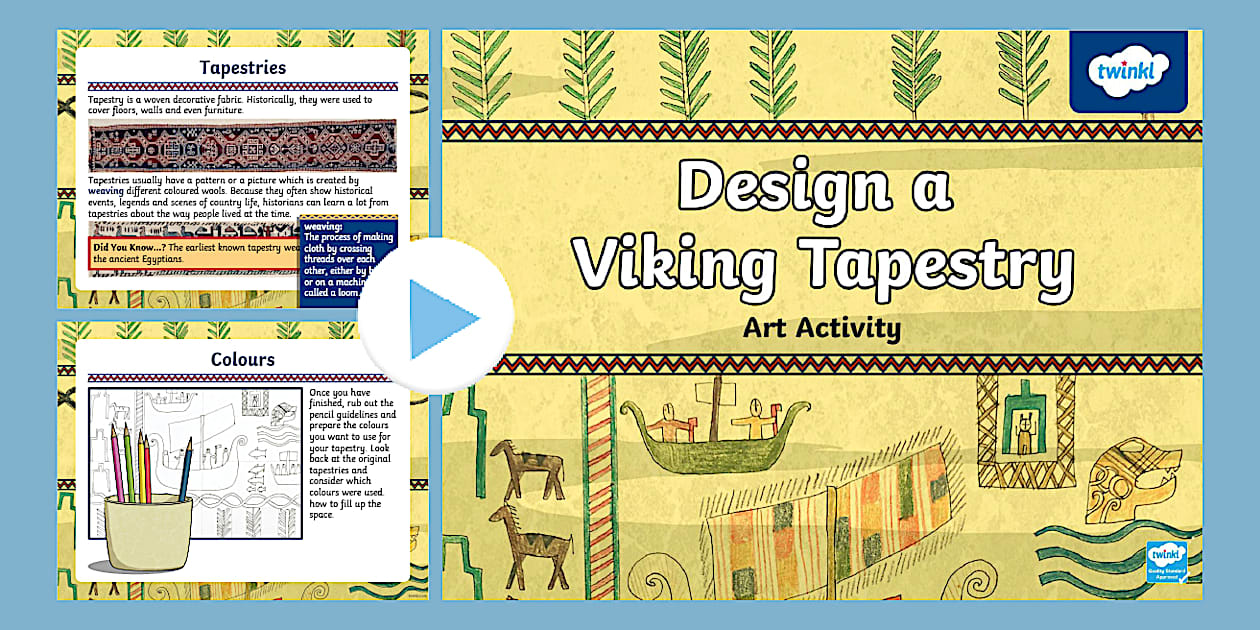 Design a Viking Tapestry - Viking Art KS2 | Twinkl - Twinkl