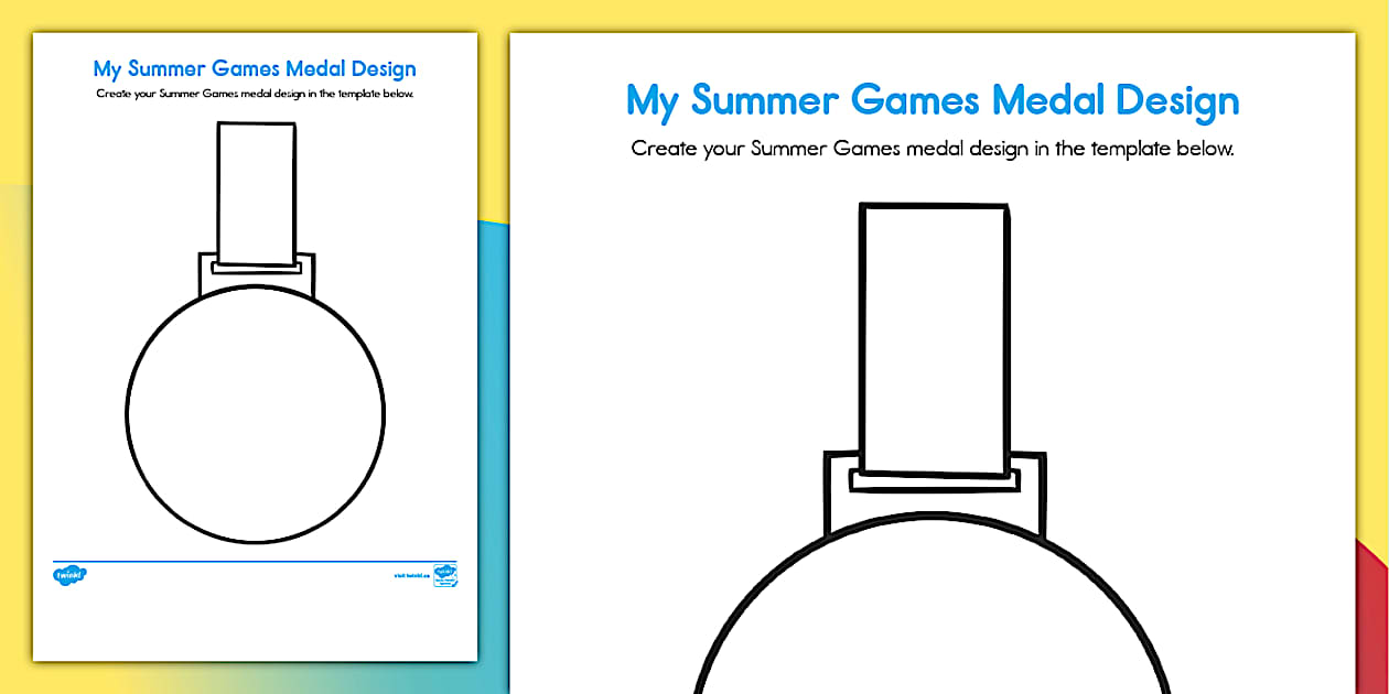 Design a Summer Games Medal Activity Sheet