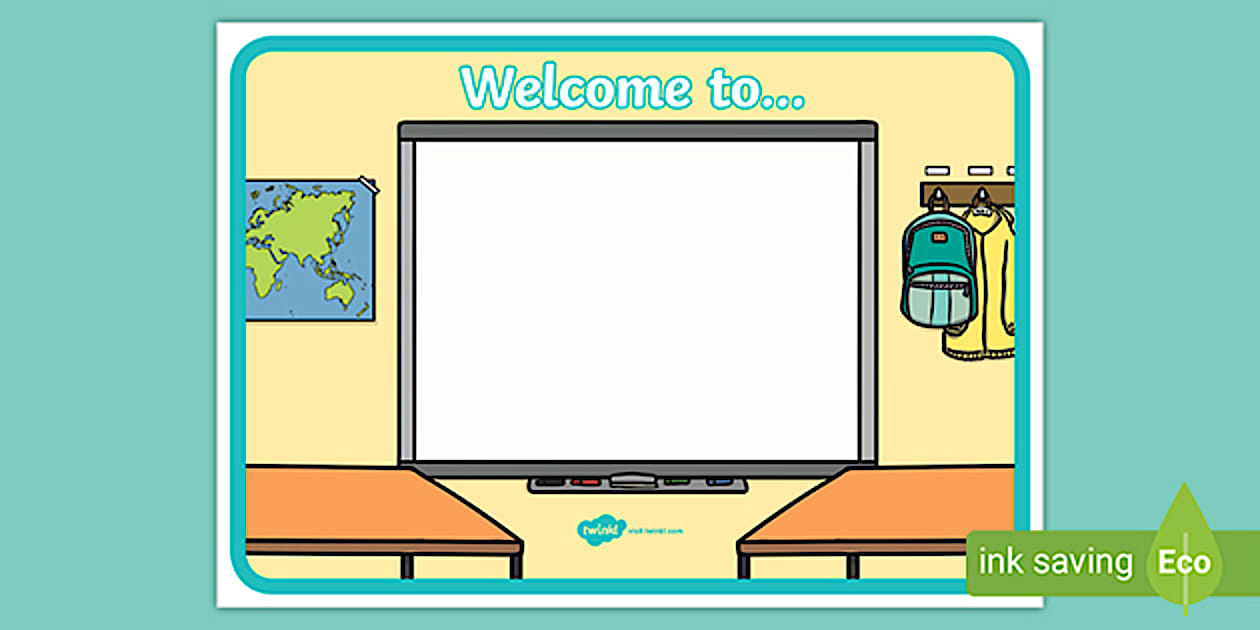 👉 "Welcome To" Sign (teacher made) - Twinkl