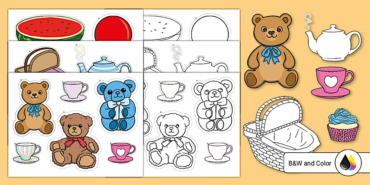 Teddy Bears' Picnic Cutouts (teacher made) - Twinkl