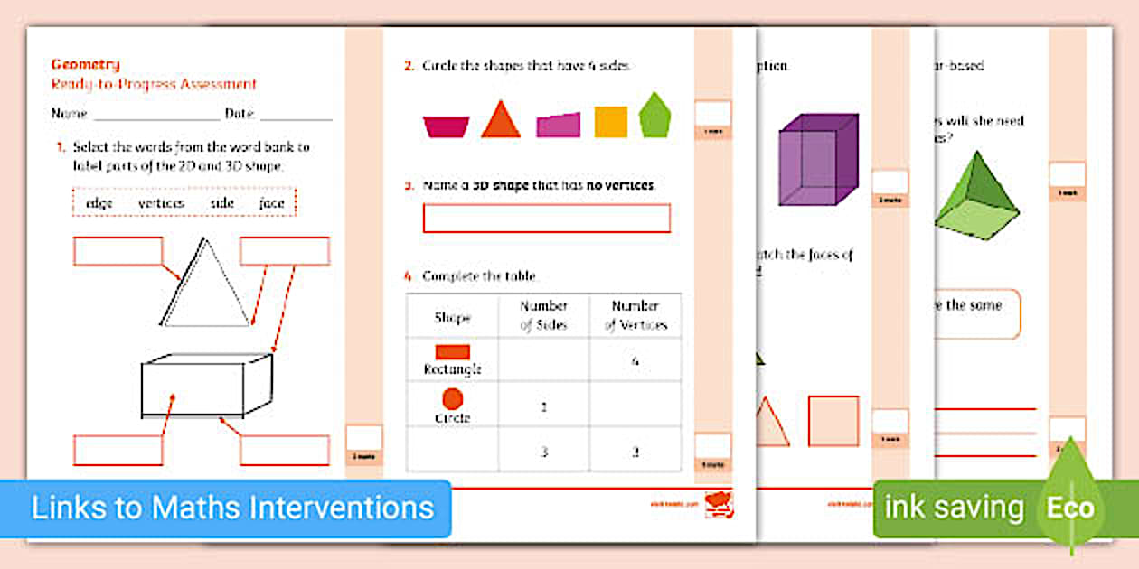 👉 Assessment of Y2 Ready-to-Progress Criteria: Geometry