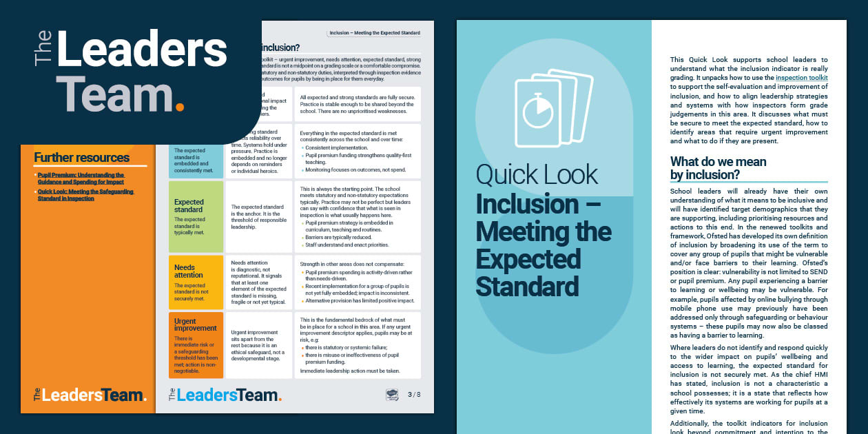 Inclusion Inspection Guide