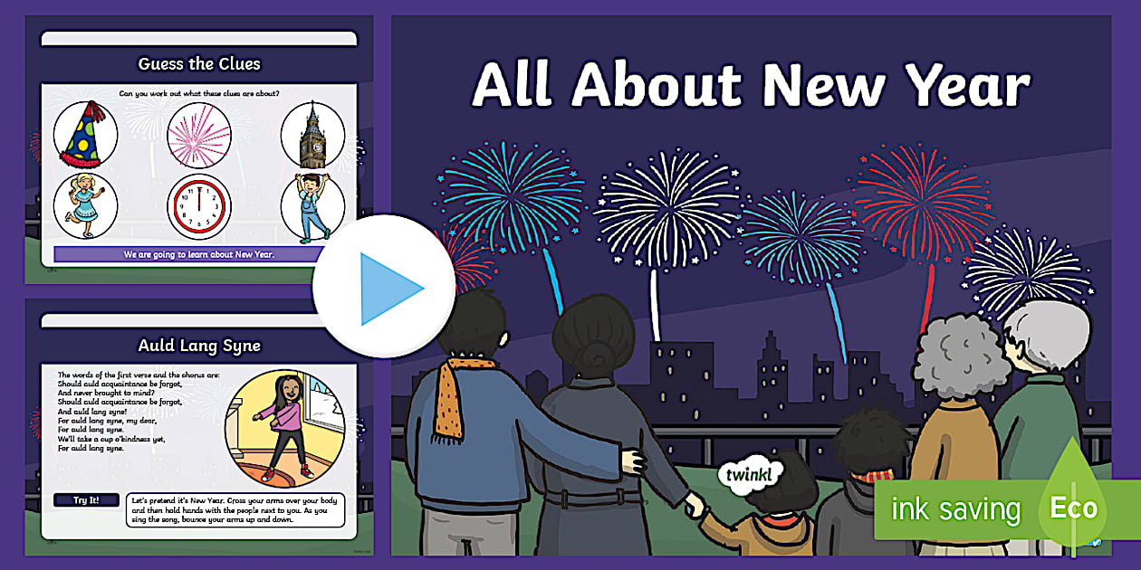 KS1 All About New Year Activity PowerPoint (teacher made)