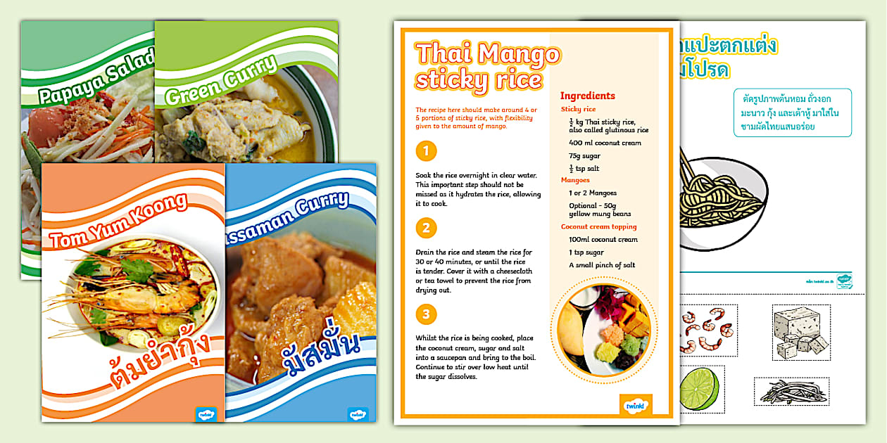Thai Food Pack (teacher made) - Twinkl