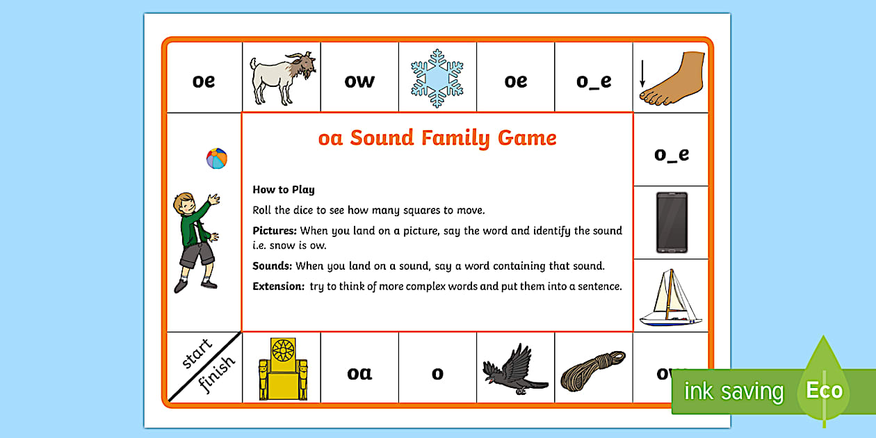 OA Sound Family Game - OA Sound Family Game (teacher made)
