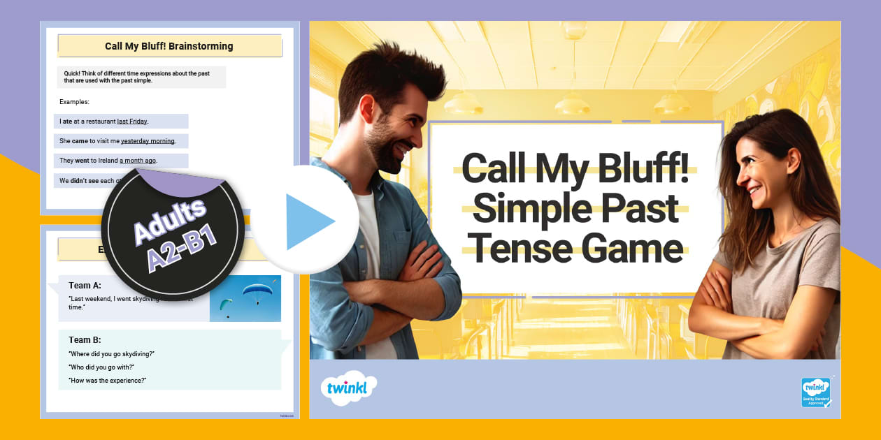 ESL Call My Bluff Game [Adults, A2-B1] (teacher made)