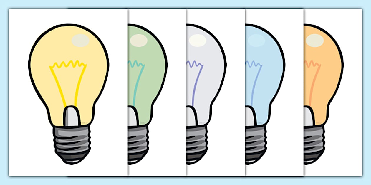 Editable Lightbulbs (A4) (teacher made) - Twinkl