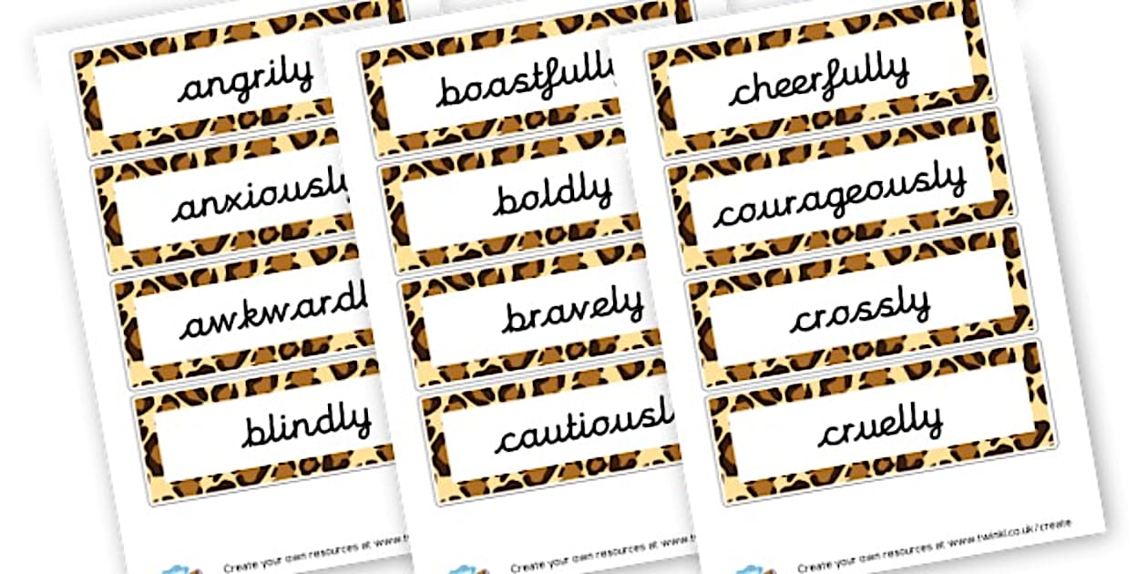 KS2 Averbs -ly Words (Hecho por educadores) - Twinkl