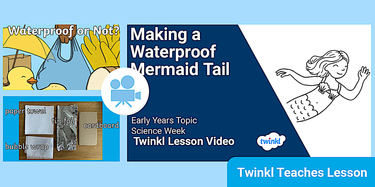 Waterproof Mermaid Tail Video Lesson | EYFS Under the Sea