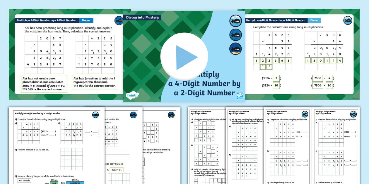 👉 Y5 DiM: Step 5 Multiply a 4-Digit Number by a 2-Digit Number