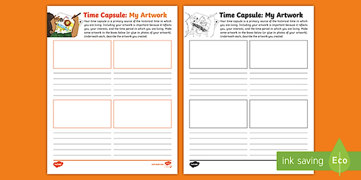 Time Capsule: My Artwork for 3rd-5th Grade - Twinkl