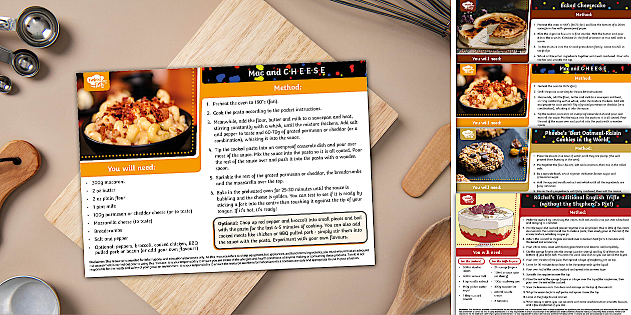 Friends TV Show Recipes Pack | Twinkl Party (teacher made)