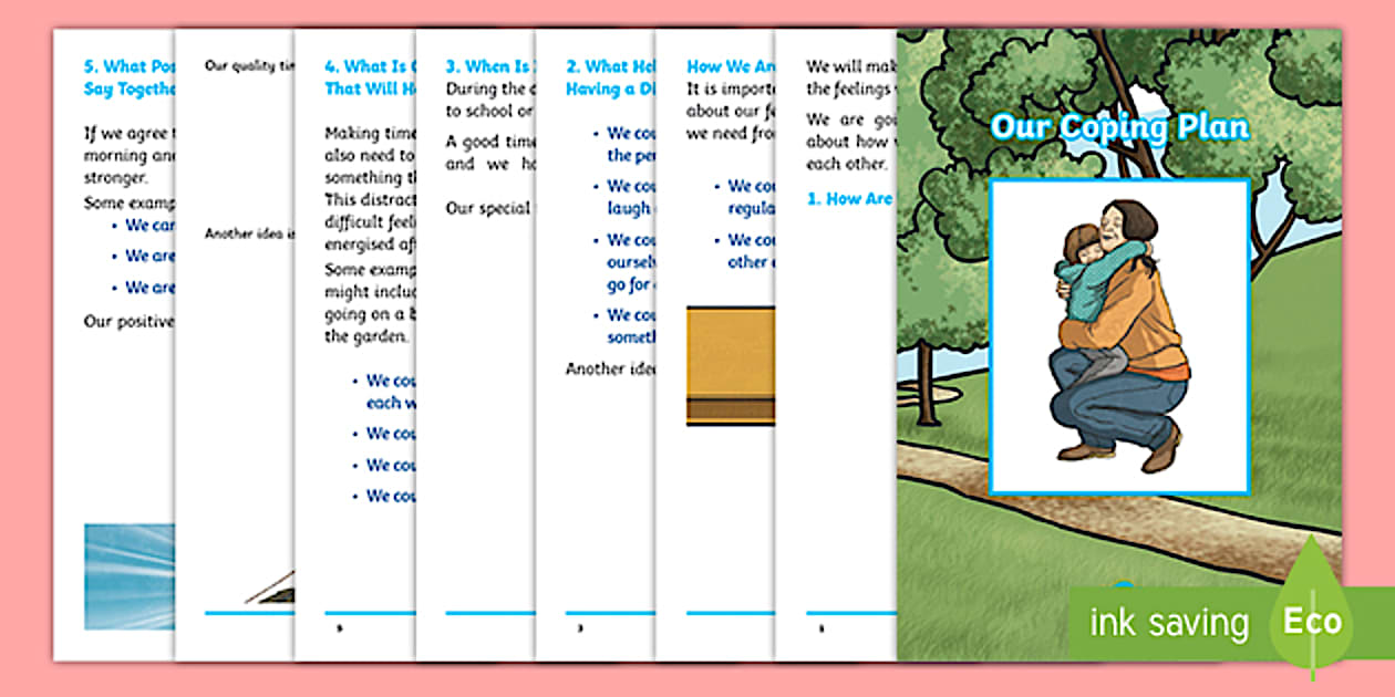 Editable Our Coping Plan Booklet (teacher made) - Twinkl