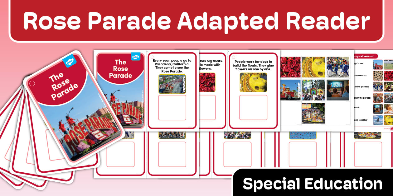 Rose Parade Adapted Reader for Special Education