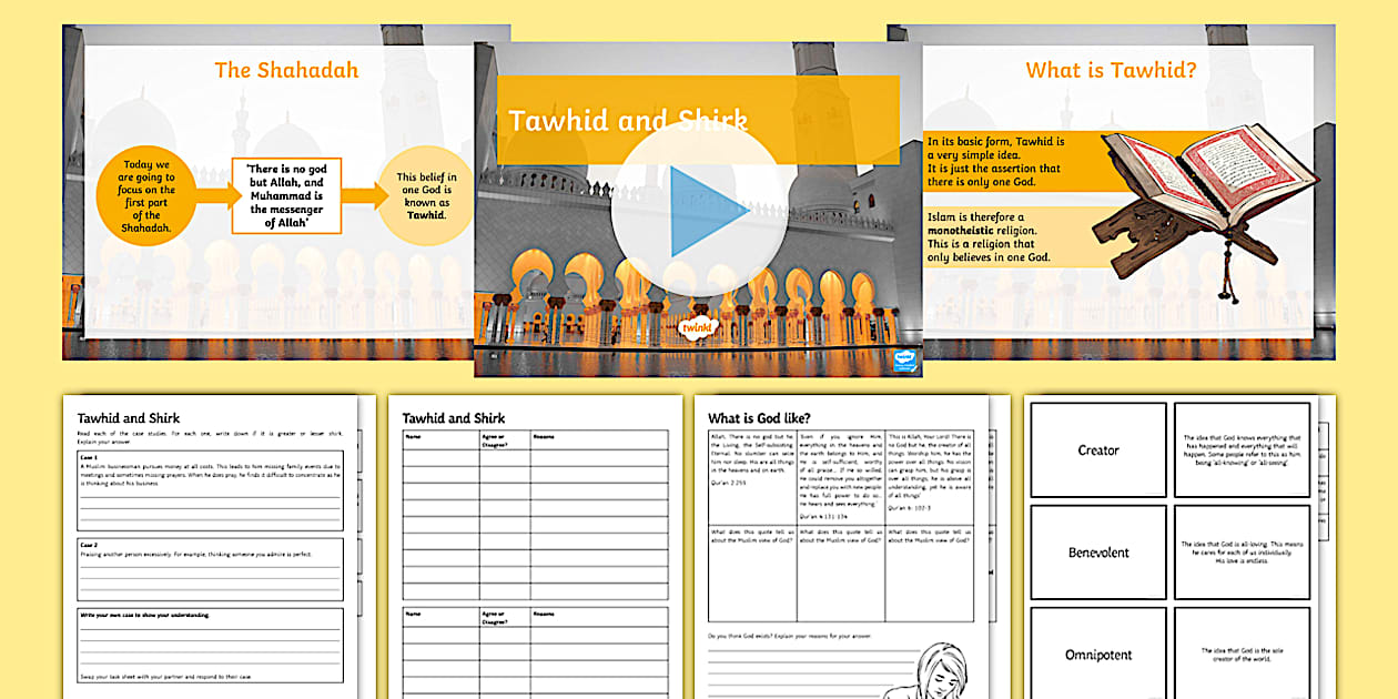 Islamic Beliefs Lesson: Tawhid and Shirk; and What is God Like?