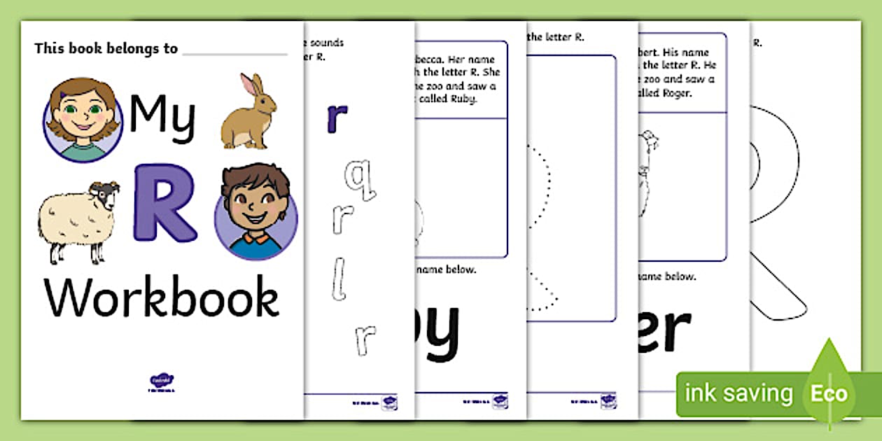 My Workbook R uppercase - Twinkl