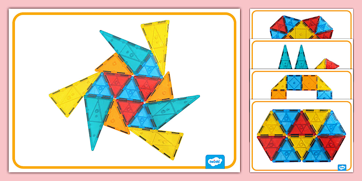 Magnetic Tile Puzzles (teacher made) - Twinkl