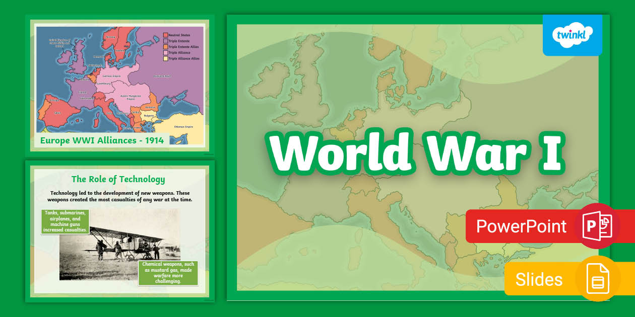 World War I PowerPoint & Google Slides for 6th-8th Grade