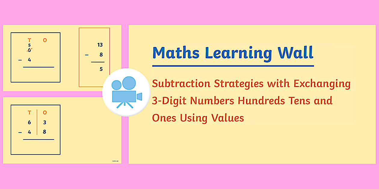 Flipped Learning Subtraction Strategies with Exchanging 3-Digit Numbers