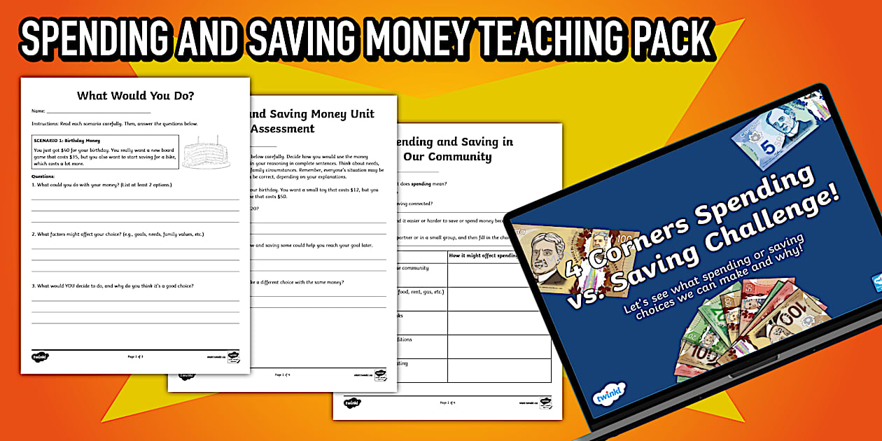 Grade 4 Spending and Saving Pack