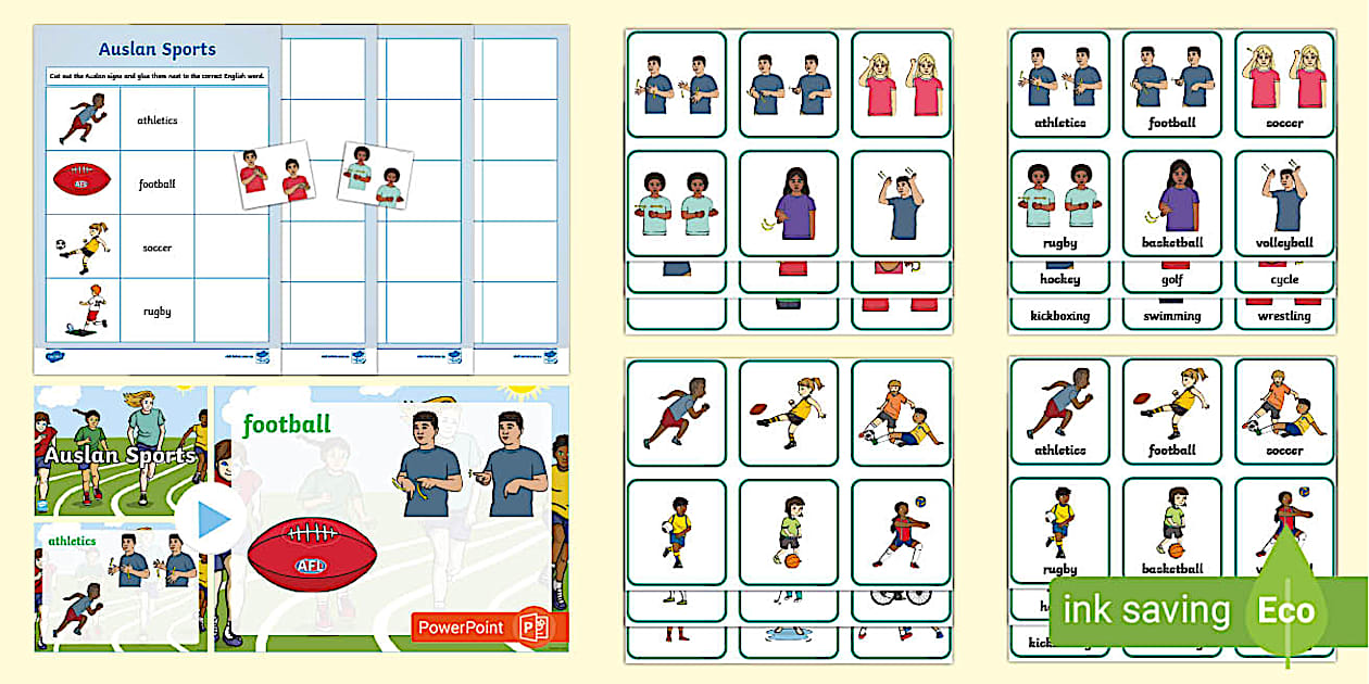 Auslan Sports Pack (teacher made) - Twinkl