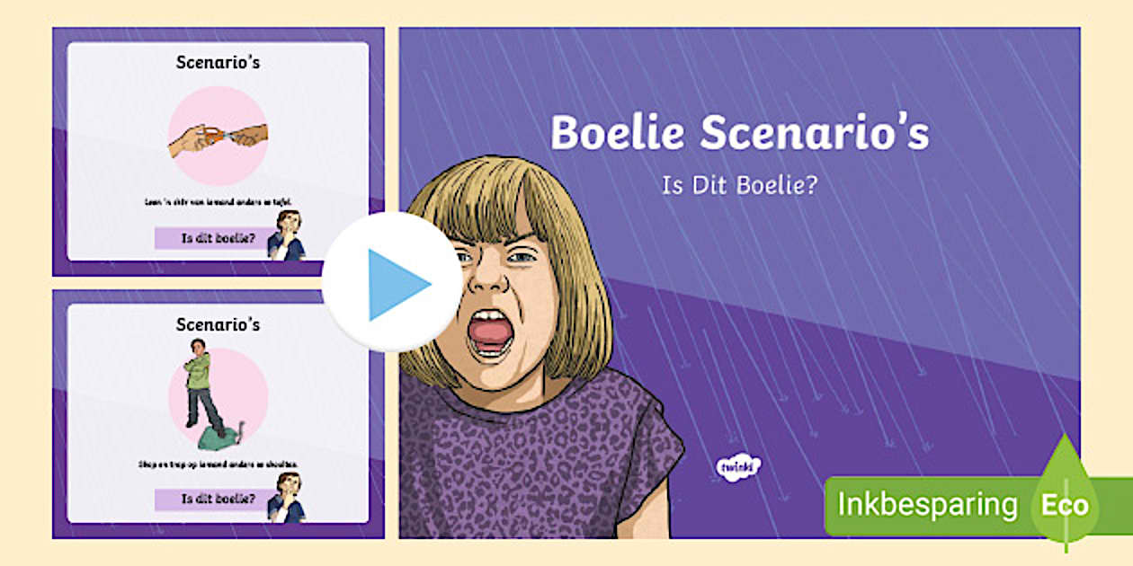 Verskillende Boelie Scenario's PowerPoint (teacher made)