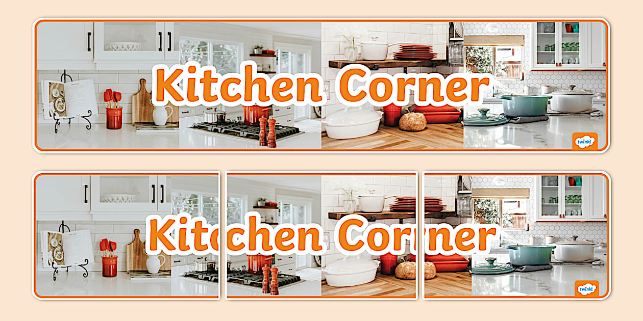 Kitchen Corner Photo Display Banner (teacher made) - Twinkl