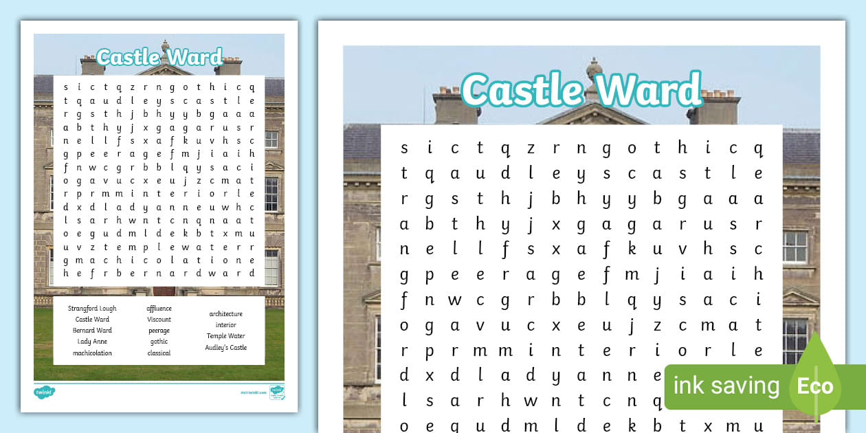 Castle Ward KS2 Word Search (teacher made) - Twinkl