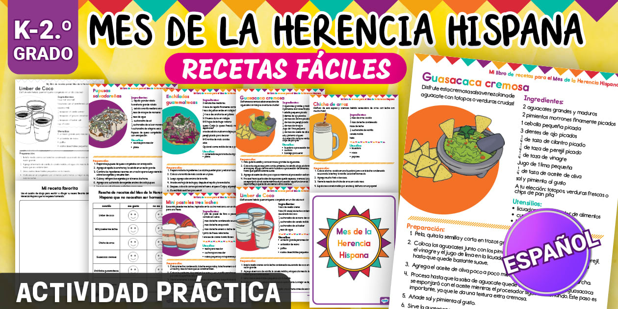 Hispanic Recipes in Spanish | Resource | Twinkl USA - Twinkl