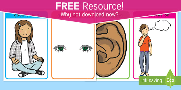 FREE Good Listening Cards (teacher made)