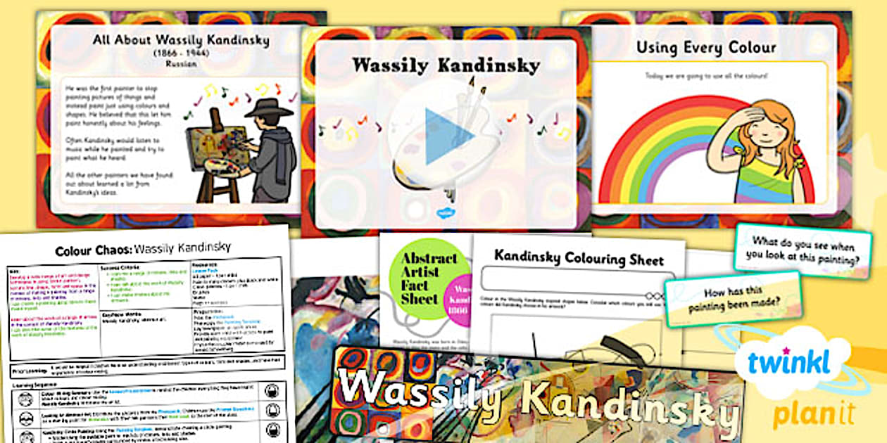 Art: Kandinsky-Inspired Art Lessons (teacher made) - Twinkl