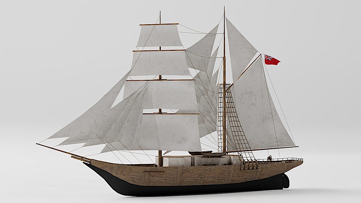 3D Model: History - Mary Celeste (Teacher-Made) - Twinkl