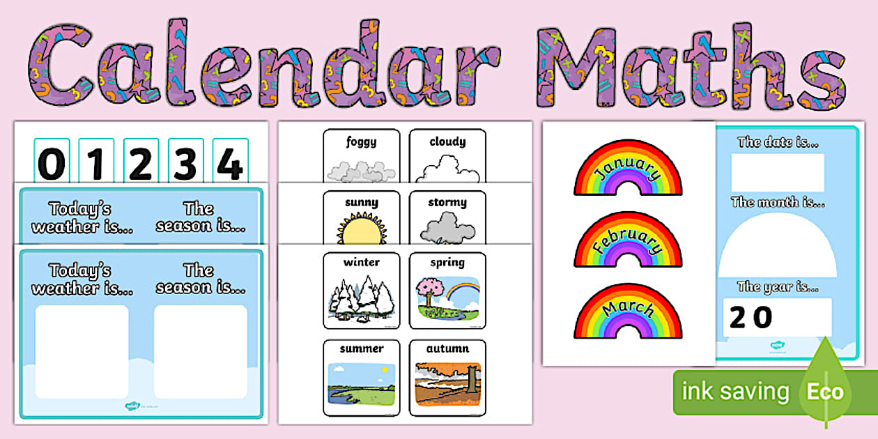 Editable Ready Made Calendar Display Pack (teacher made)