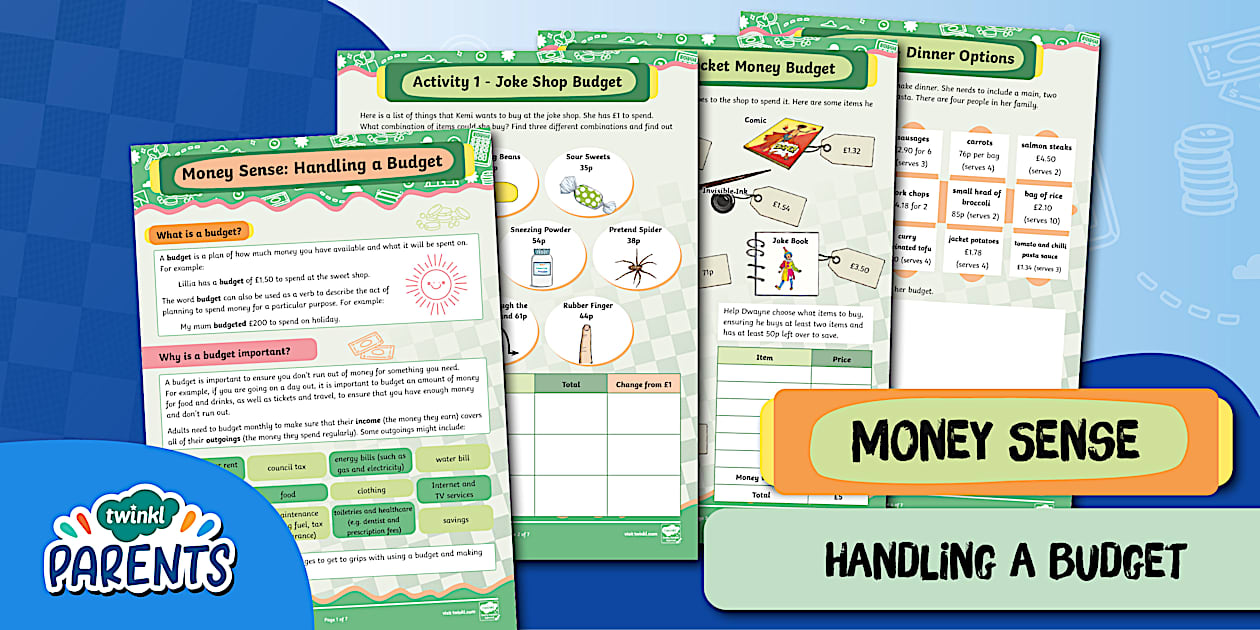 Money Sense: Handling a Budget (Ages 7 - 11)