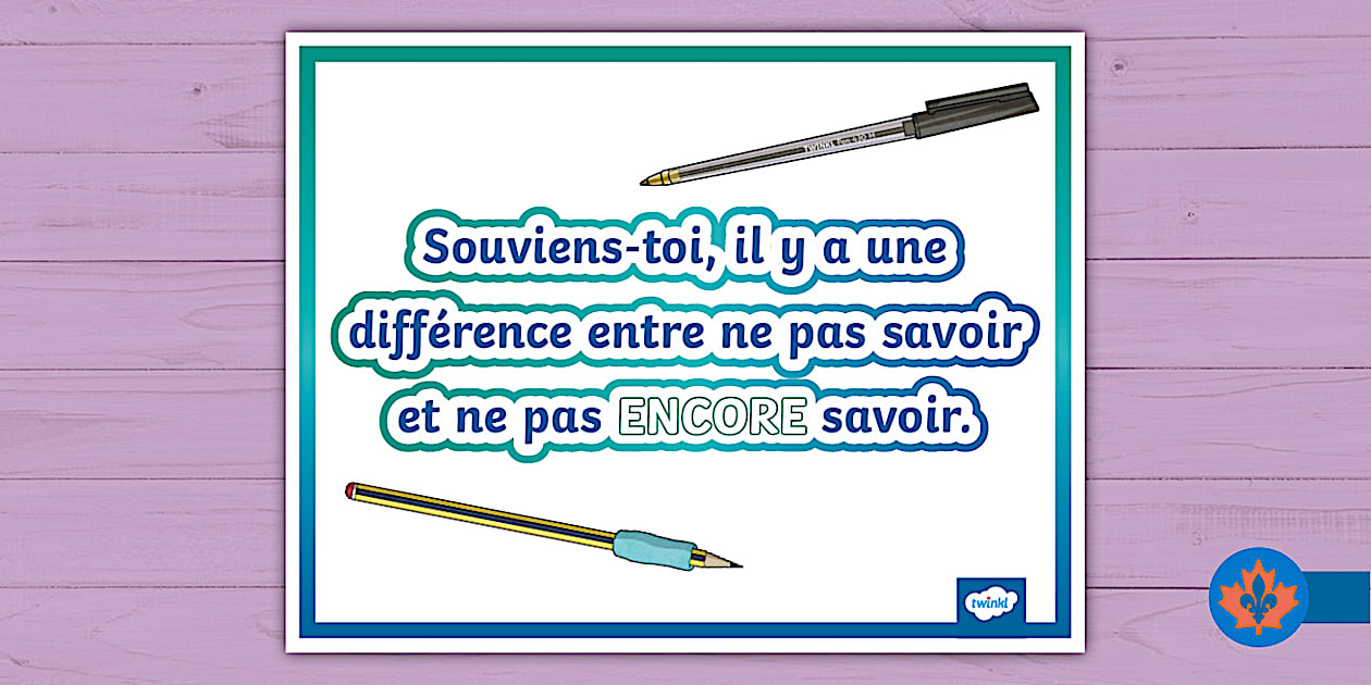 The Power of Yet Display Poster French