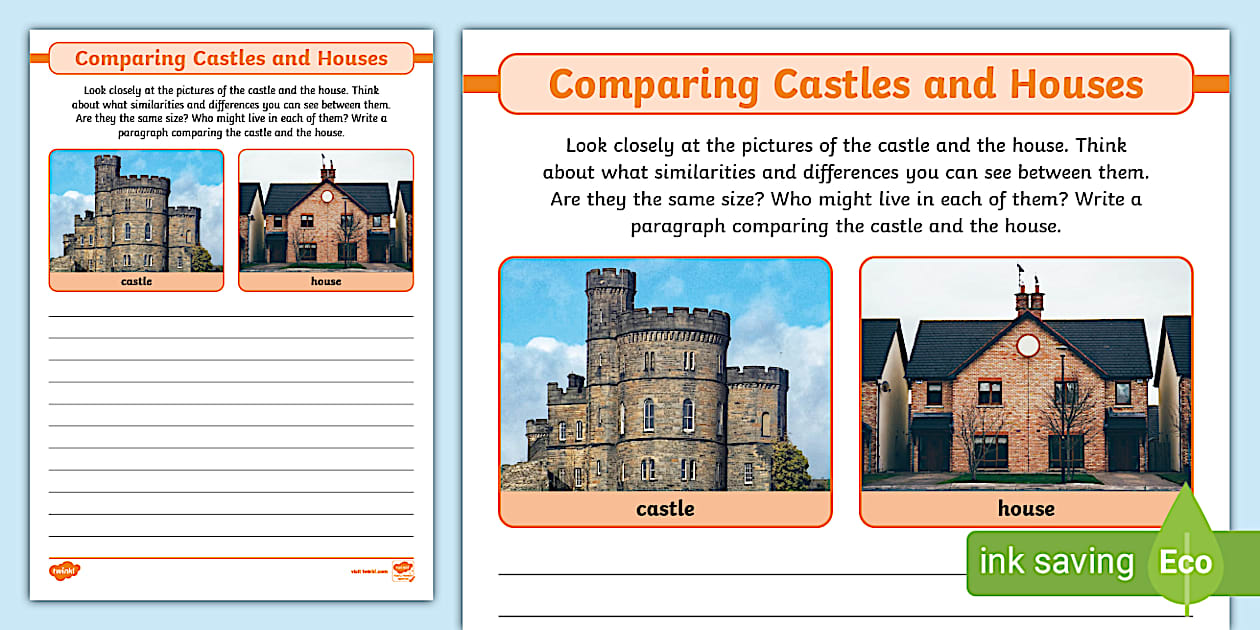 Comparing Castles and Houses (Hecho por educadores) - Twinkl Comparing Castles and Houses (Hecho por educadores) - Twinkl