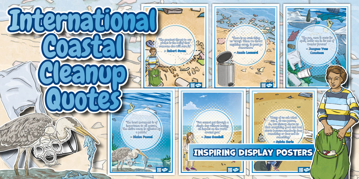 * NEW * International Coastal Cleanup Quotes Posters