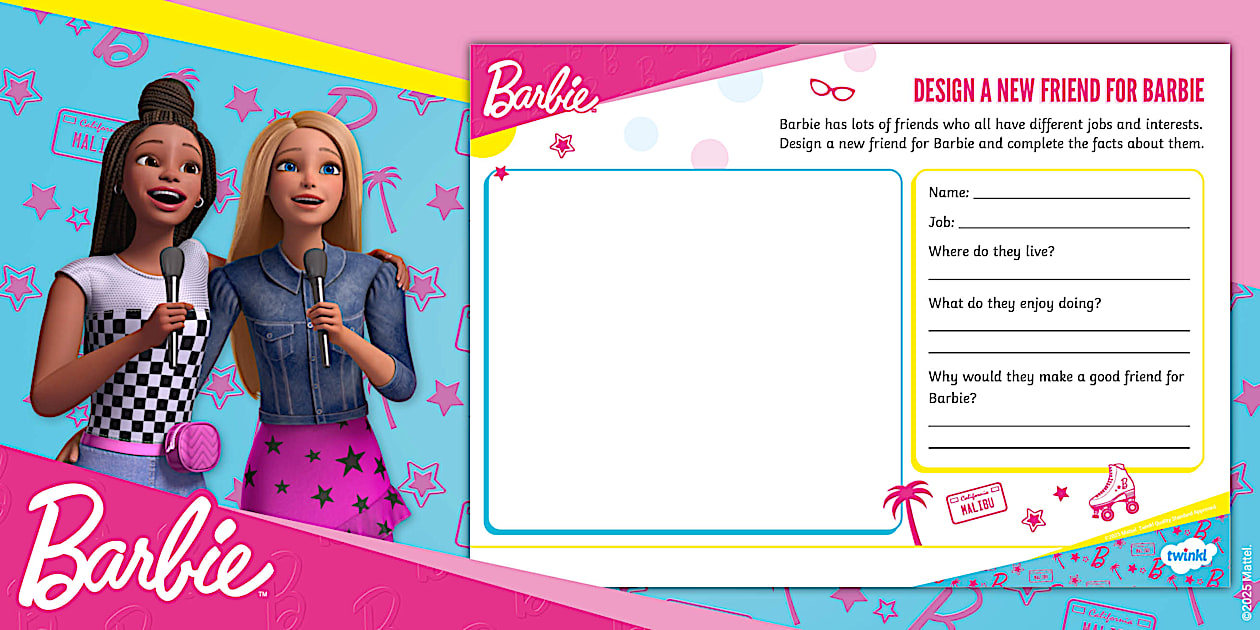 Barbie: You Can Be Anything - Design a New Friend for Barbie Activity