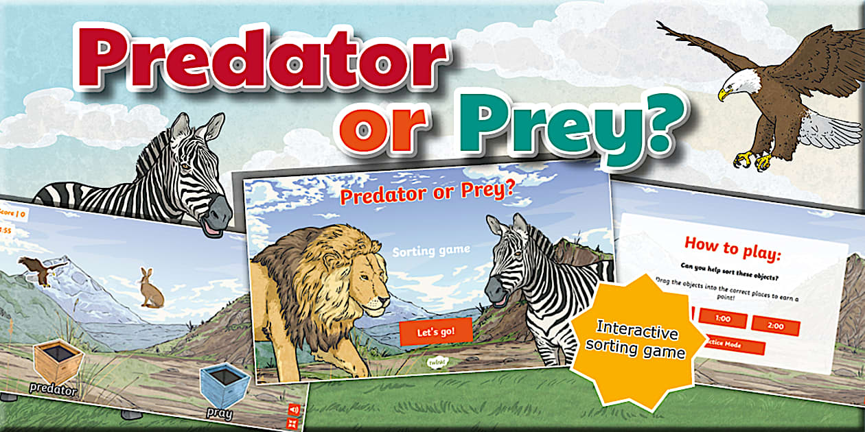 Predator and Prey - Interactive Sorting Activity