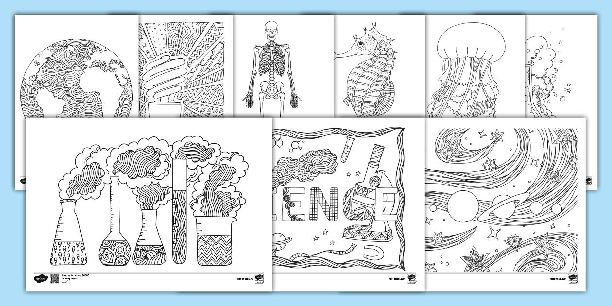 Science Colouring Pages (teacher made) - Twinkl