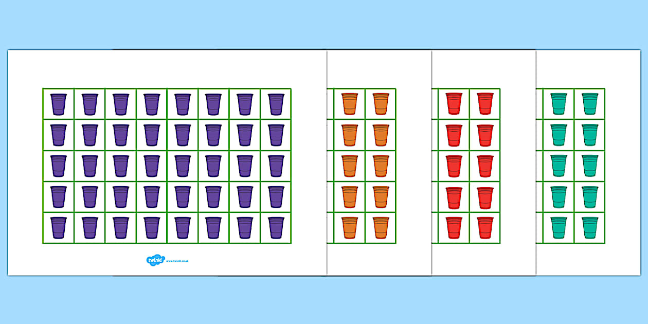 Rain Cup Colour Pictogram - Twinkl